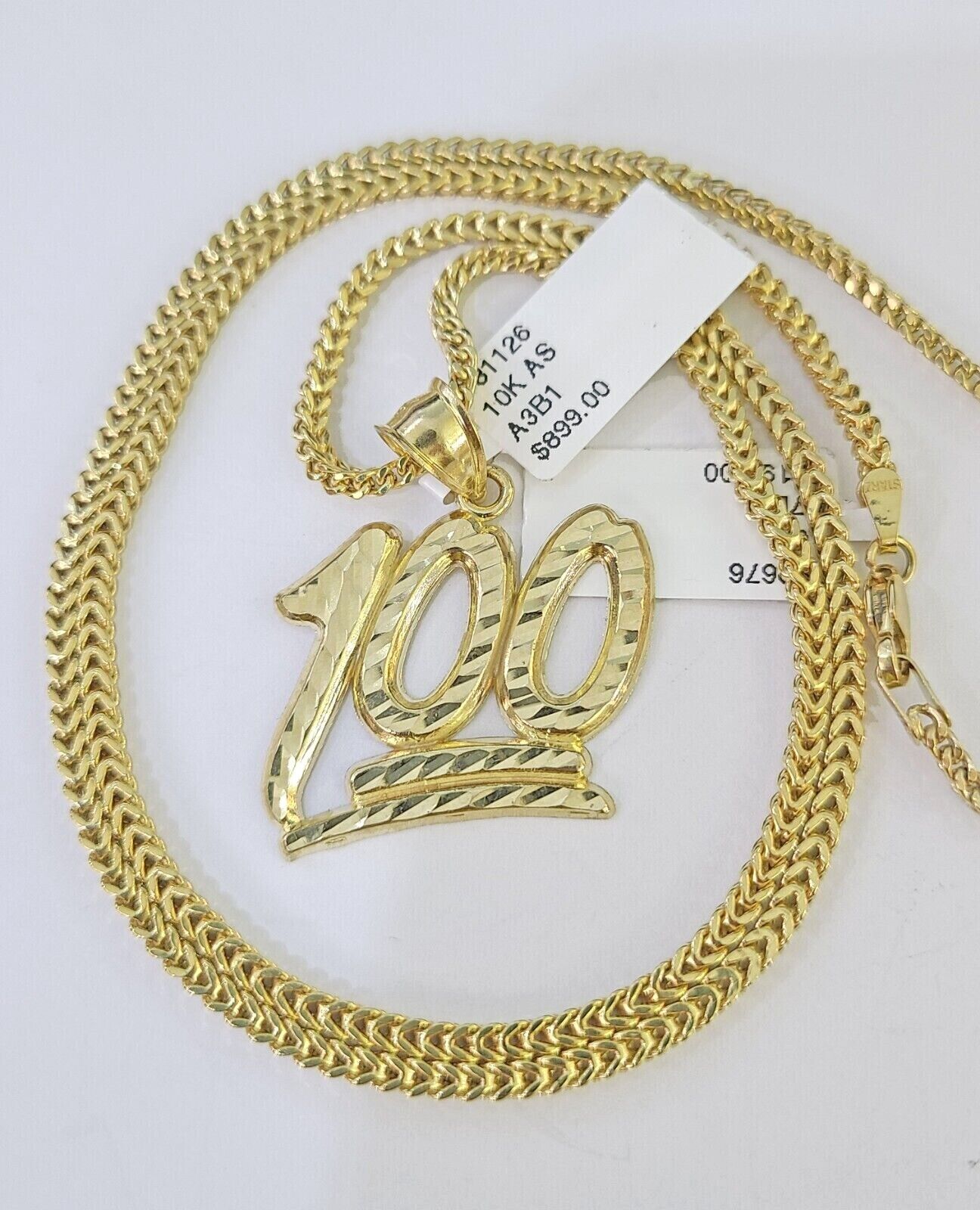 10K Gold Franco Chain 100 Charm Length 18-26 inches 2mm REAL Yellow – GDJ