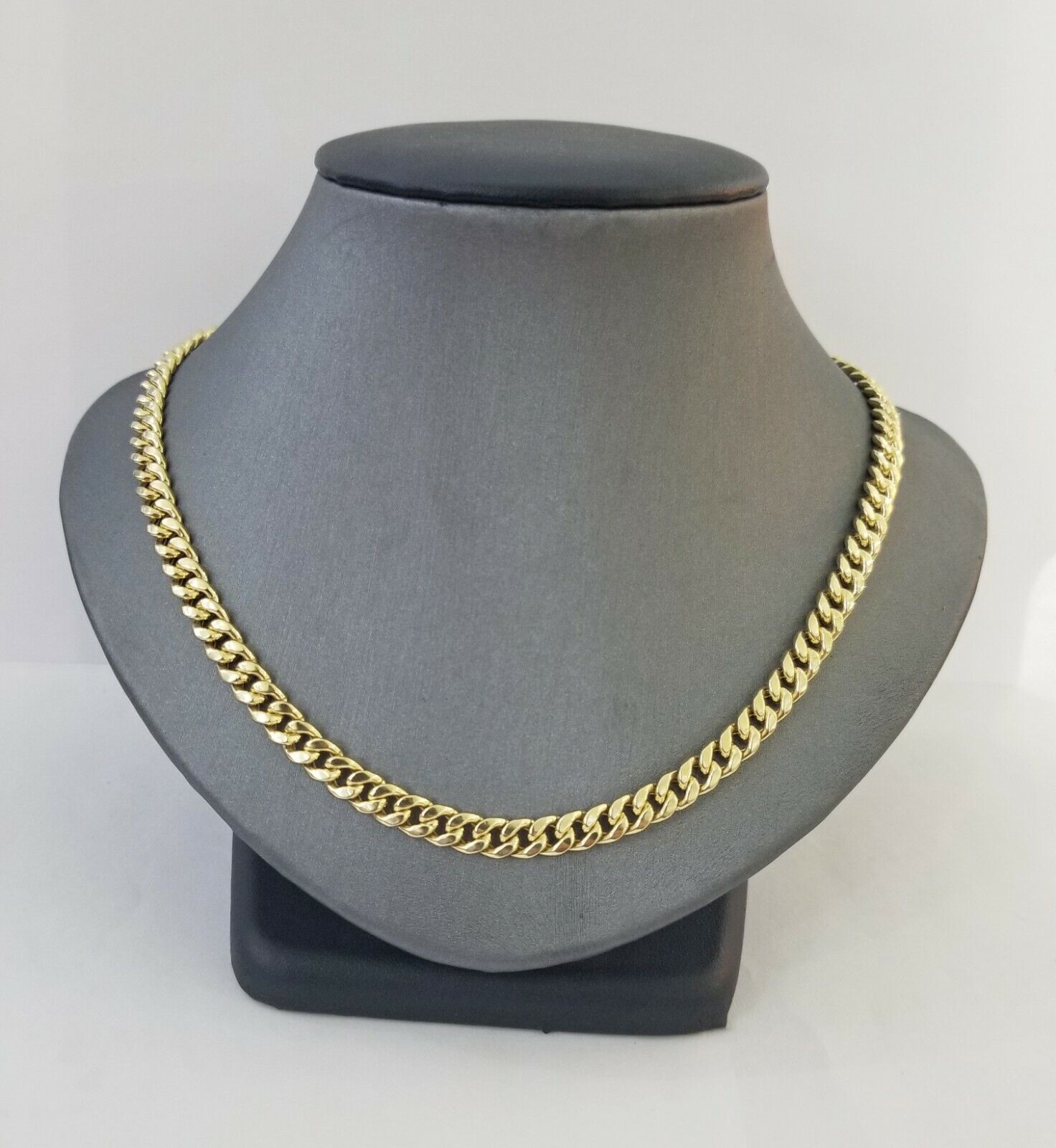 Real 14k Gold Miami Cuban Link Necklace Chain 6mm 20" box Lock – GDJ